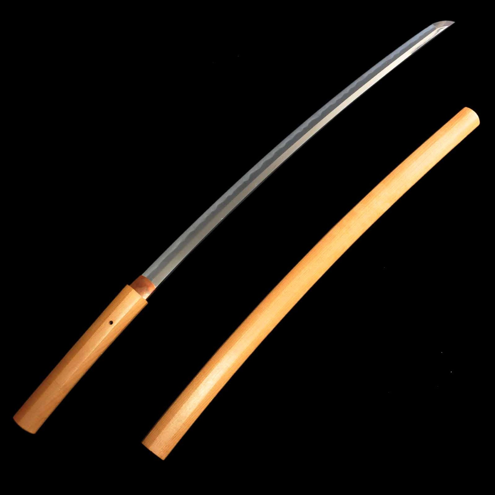 Katana - Teruhide - NBTHK Hozon Certificate - Shirasaya Koshirae - Ubu ...